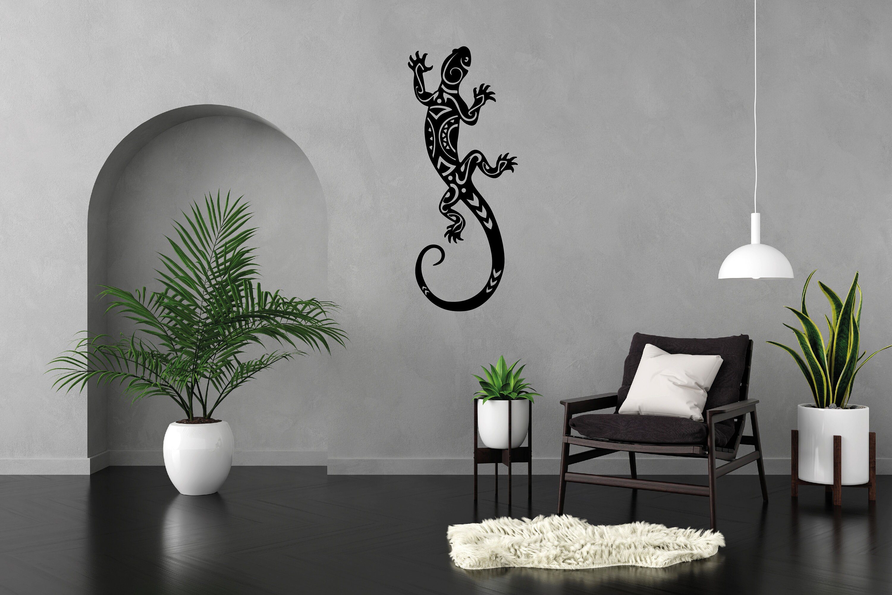 Gecko Metal Wall Art, Lizzard Metal Wall Decor,livingroom, Reptile Wall ...