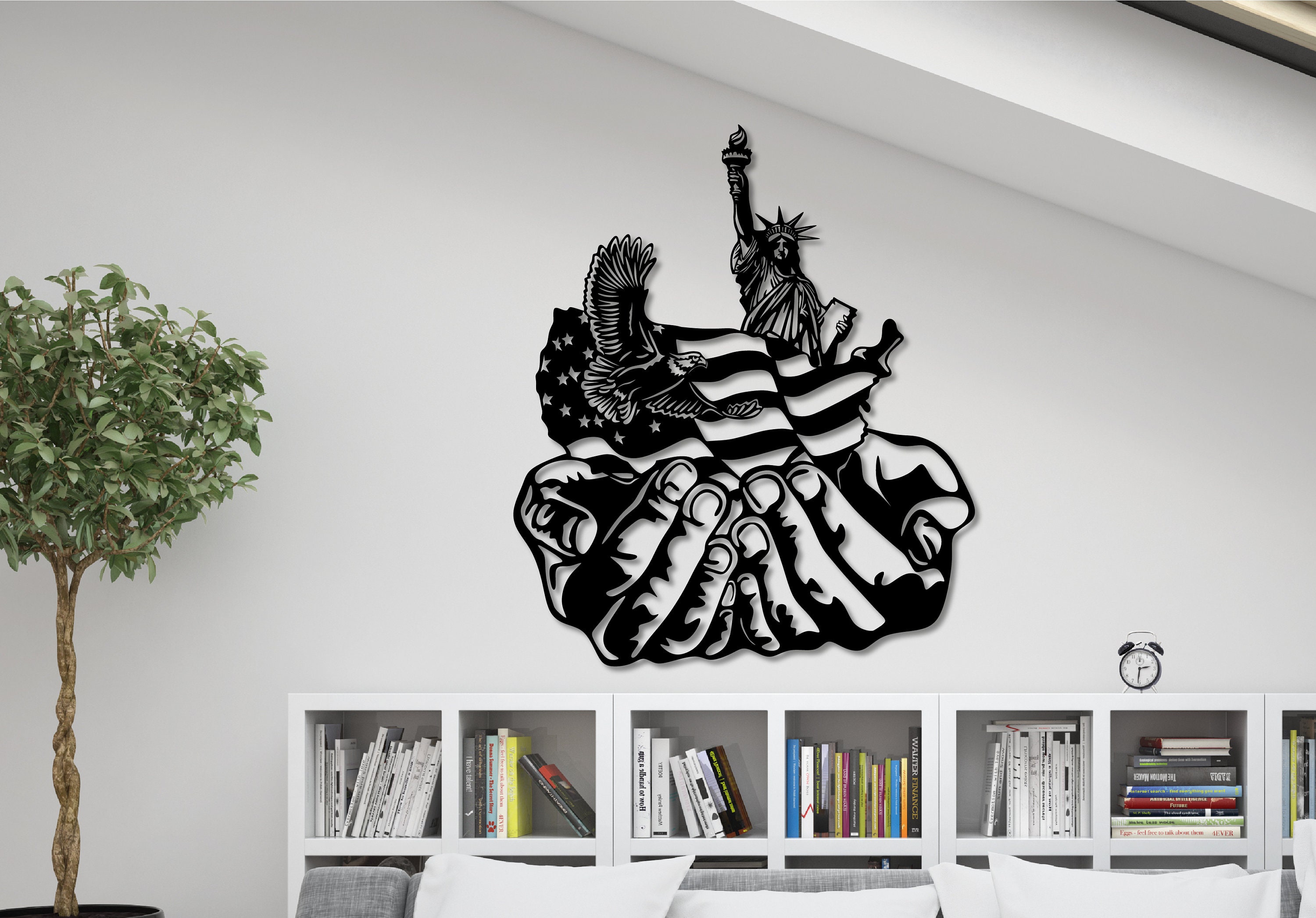 The Statue of Liberty Metal Wall Art,valentine's Day Gift,new York ...