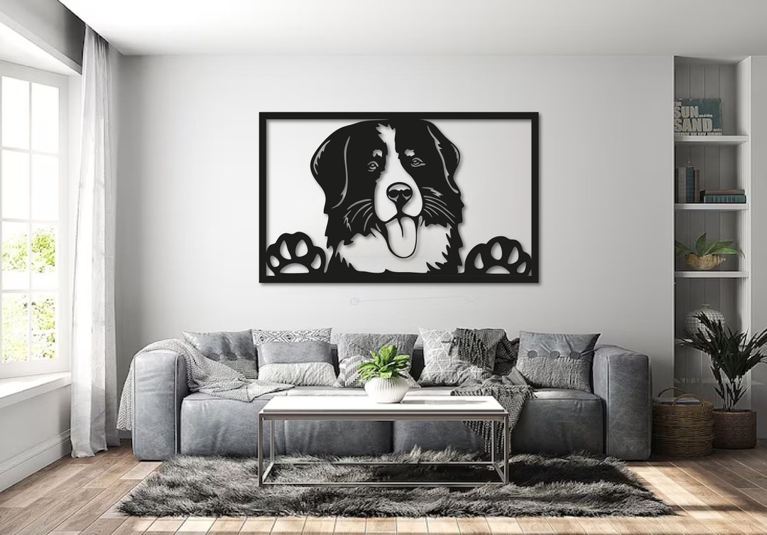 Dog Metal Wall Decor, Metal Wall Art,interior Housewarming Gifts ...