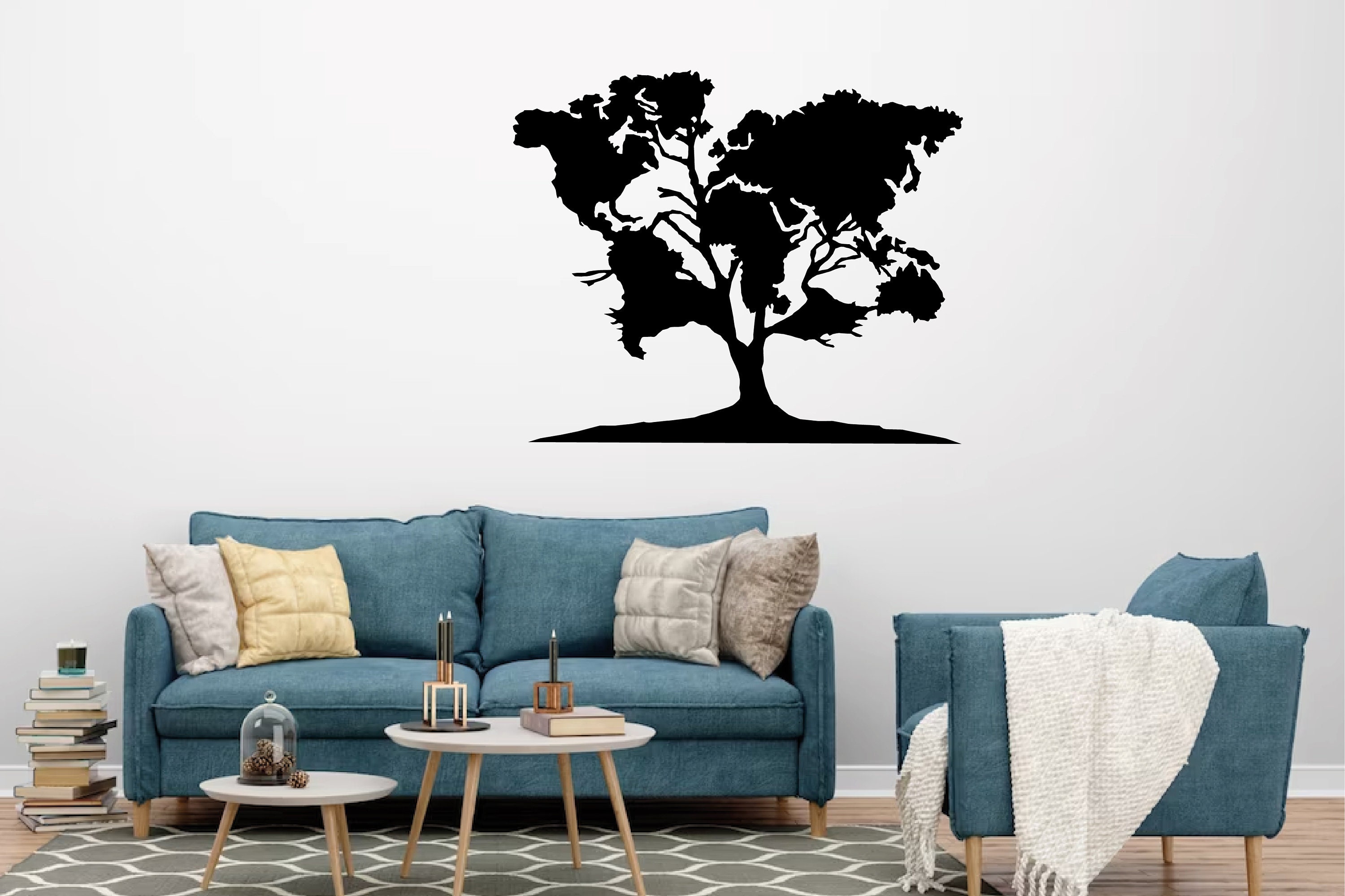 Tree World Map Metal Wall Art Tree Wall Decor Metal World - Etsy