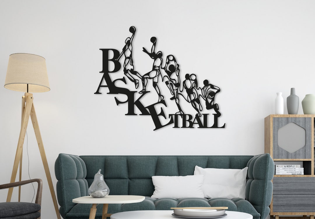 Slam Dunk Metal Wall Art,basketball Team Wall Decor,basketball Players ...