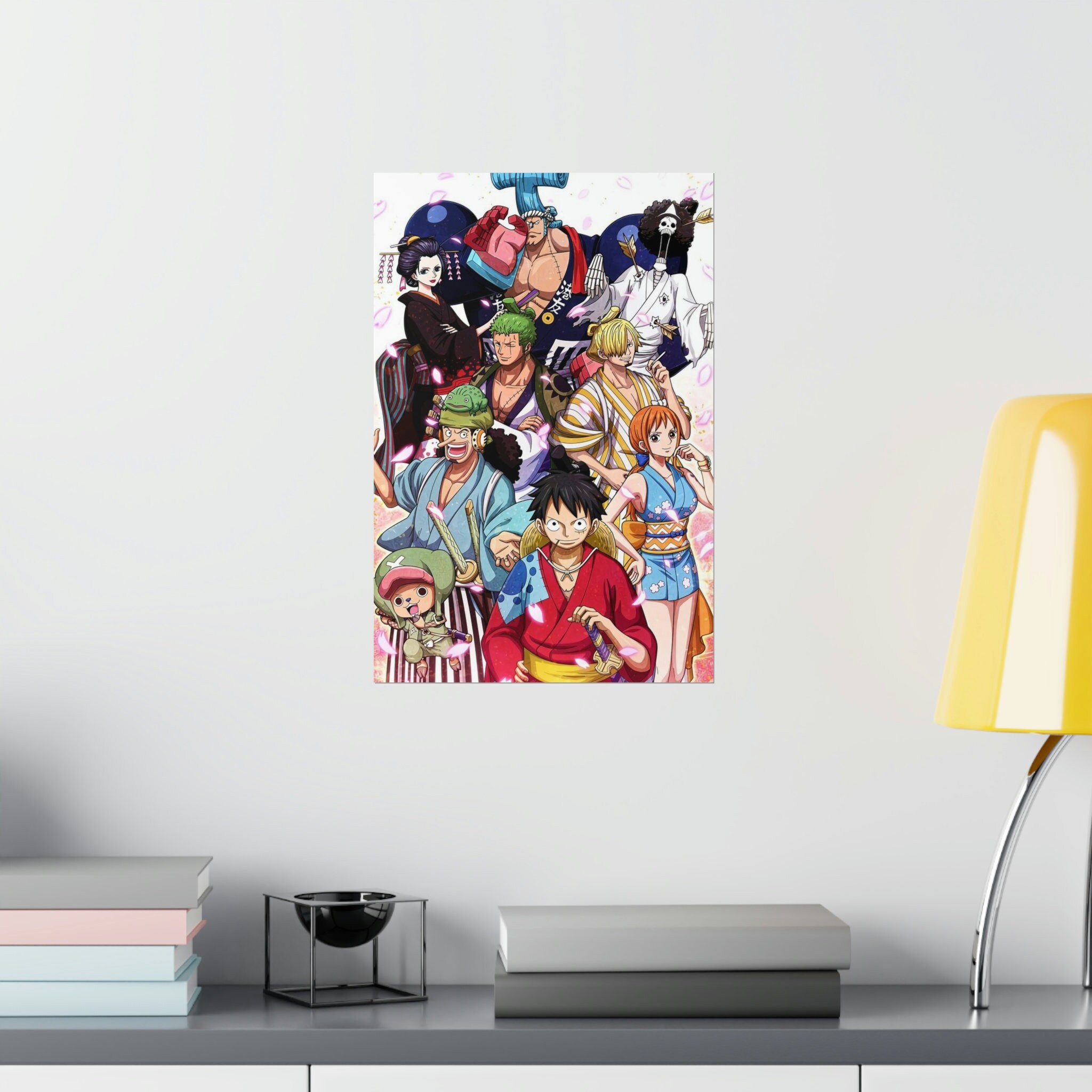 One Piece Poster, Straw Hat Crew Wano, Anime Wall Art, Anime Gift, Home ...