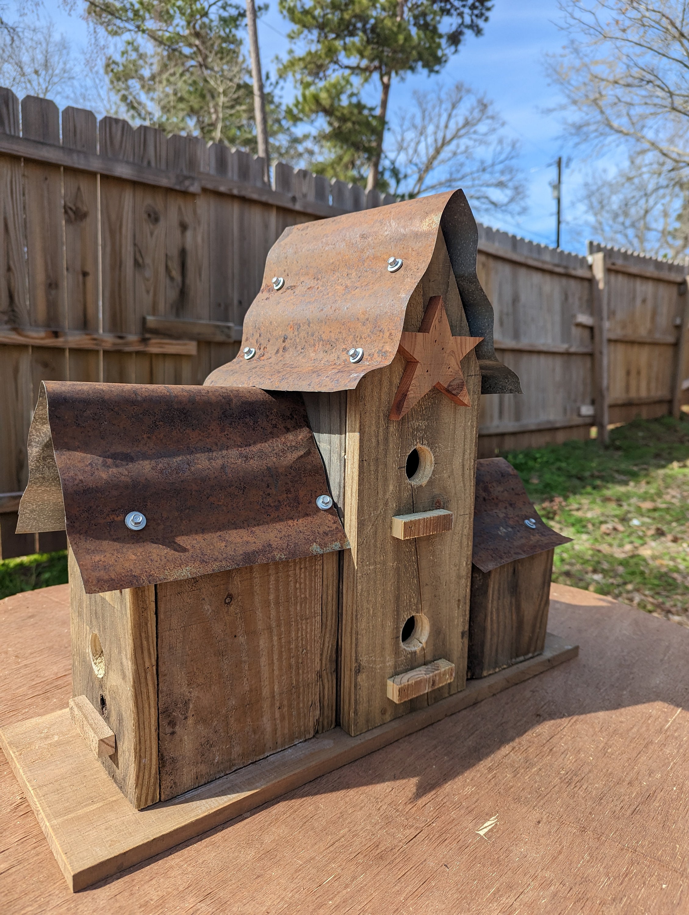 Custom Rustic Birdhouse - Etsy