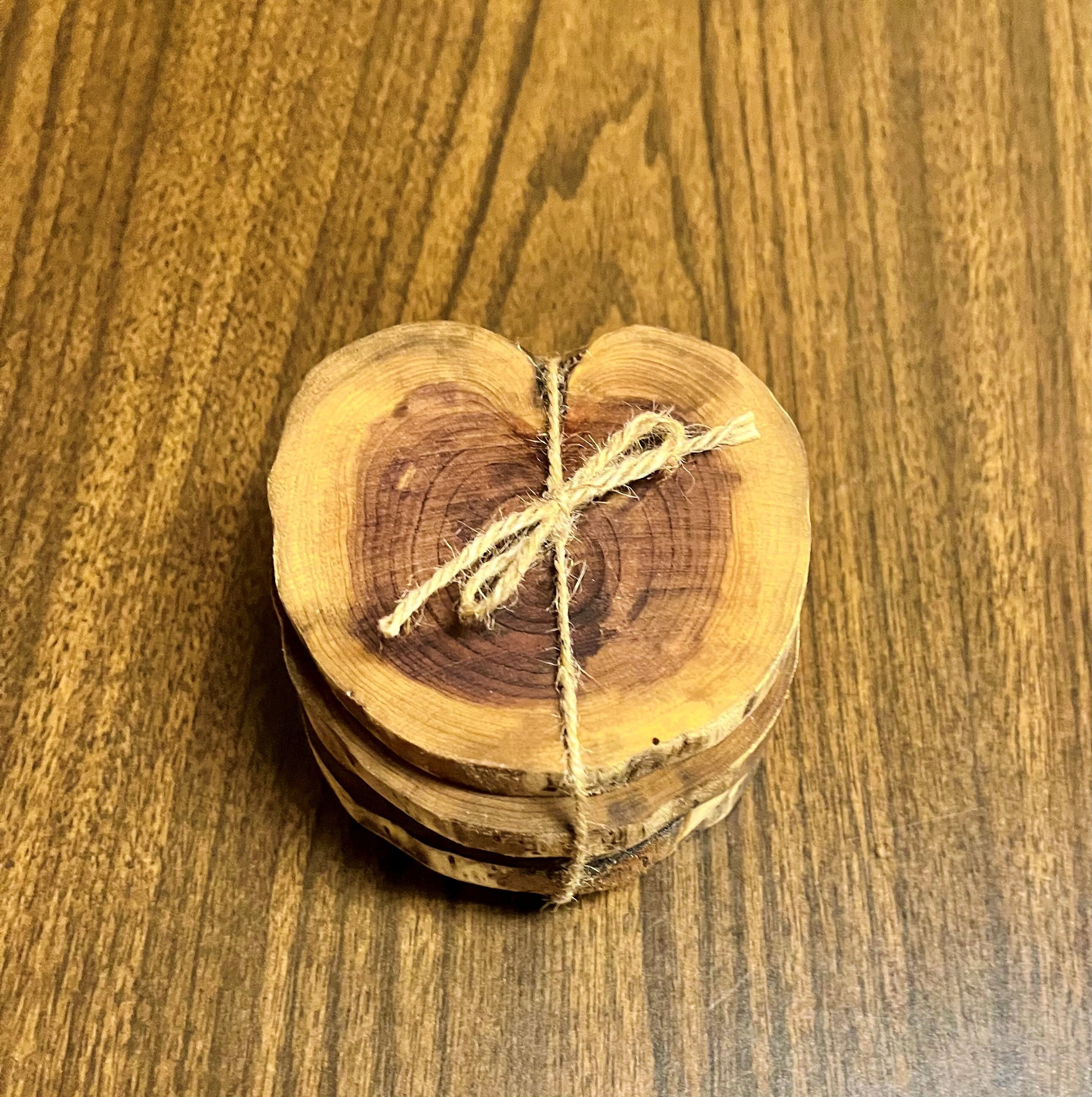 Cedar Live Edge Coasters - Etsy