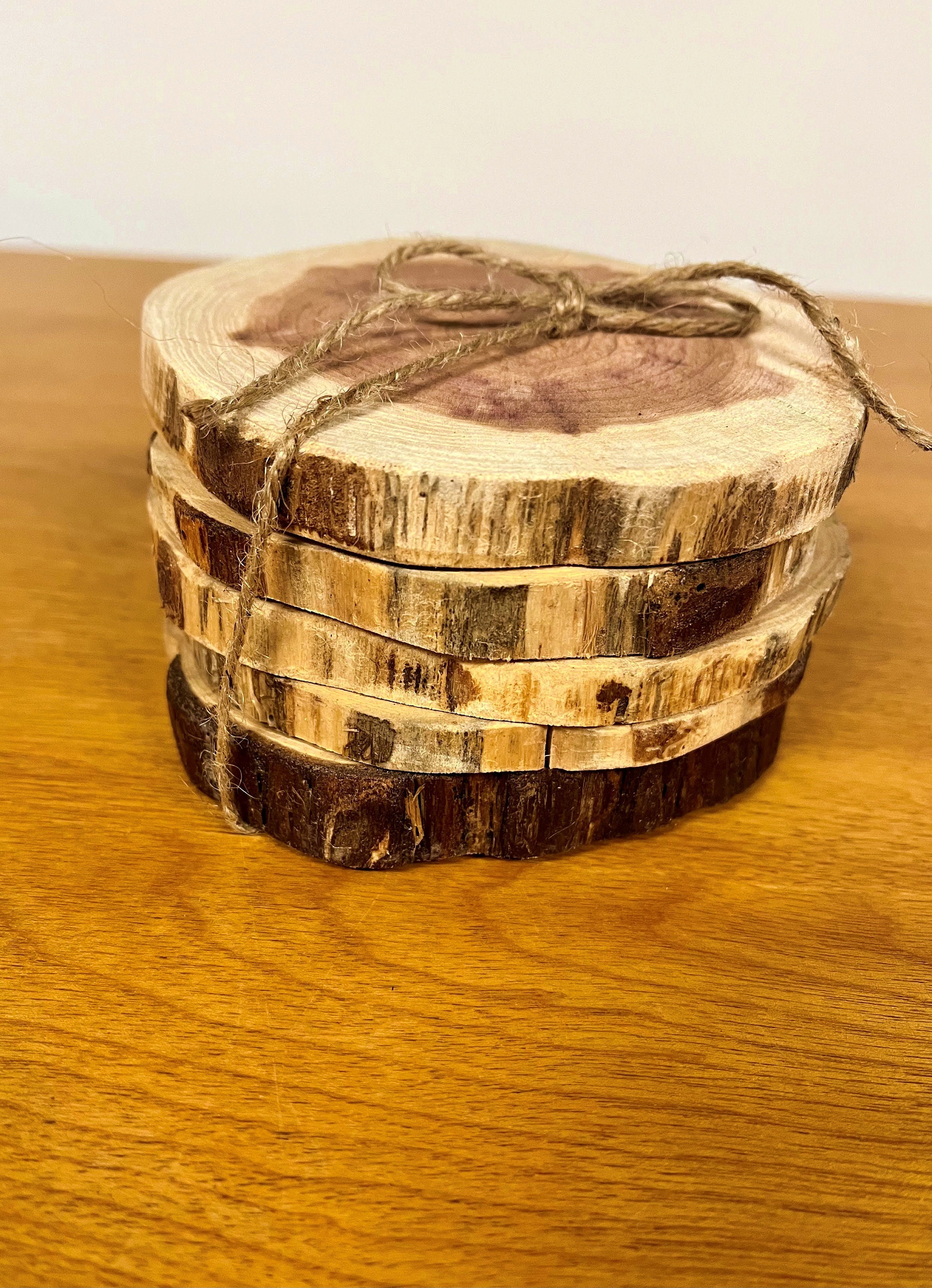 Cedar Live Edge Coasters - Etsy