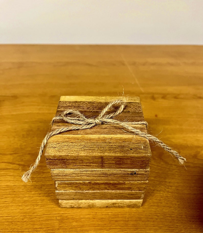 Butcher Block Exotic Hardwood Coasters - Etsy