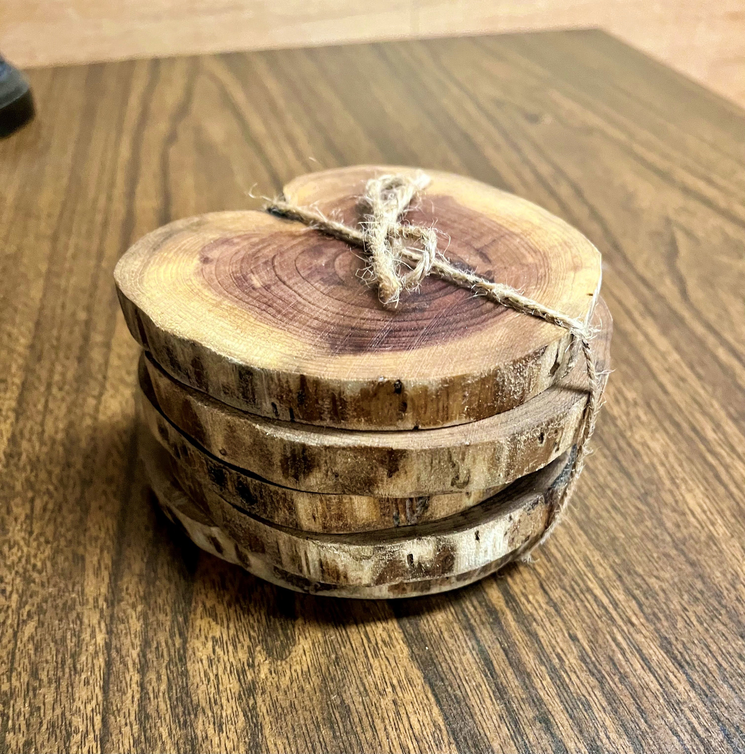 Cedar Live Edge Coasters - Etsy