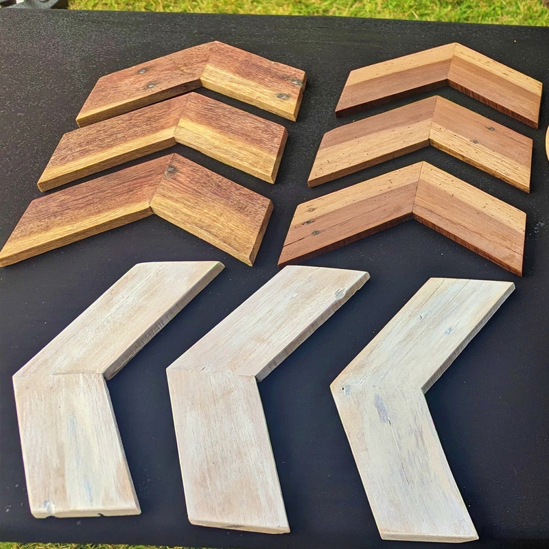 Chevron Wall Decor - Etsy