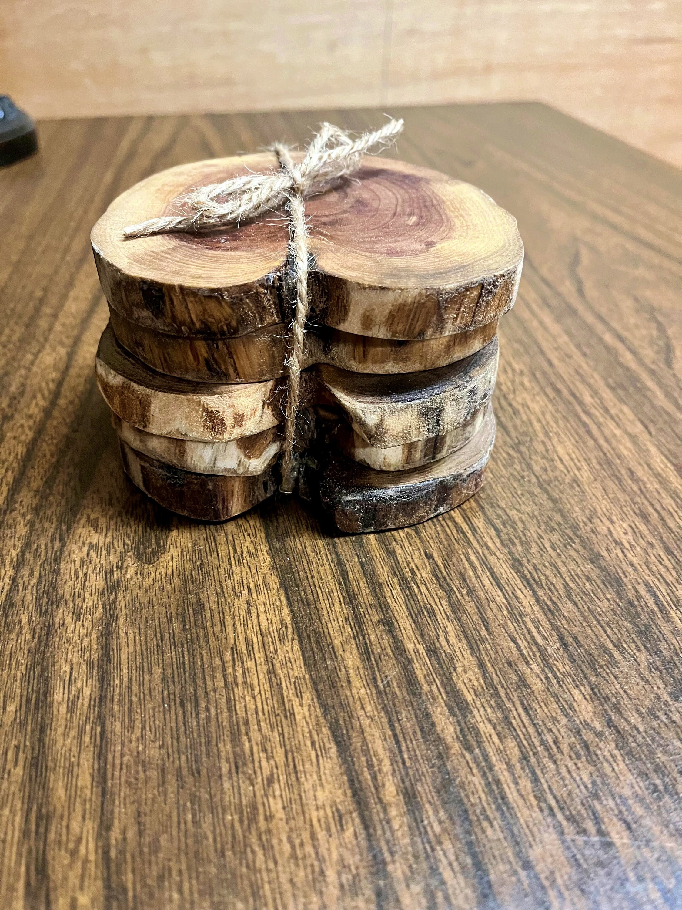Cedar Live Edge Coasters - Etsy
