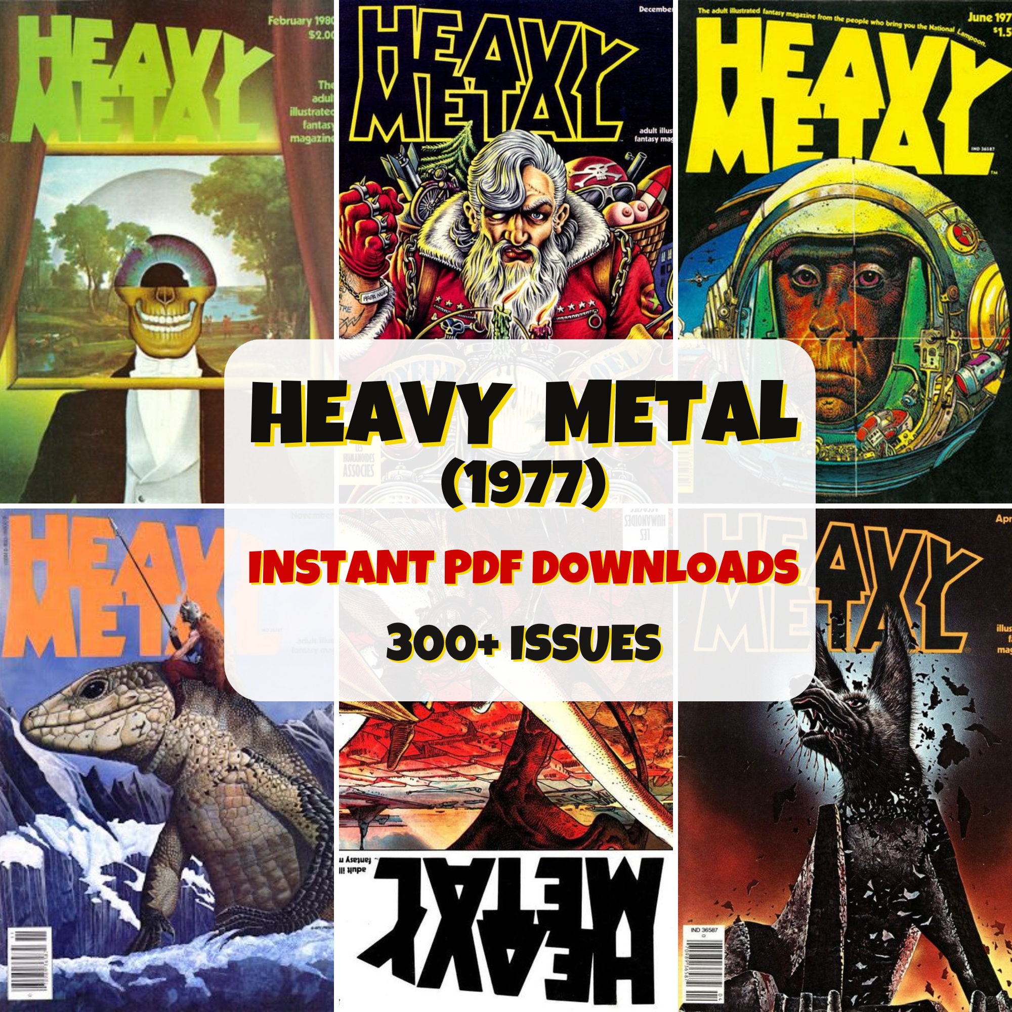 Heavy Metal Magazine Digital Pdf Download Iconic Comics Sci Fi And Fantasy Art Cult Classic Issues