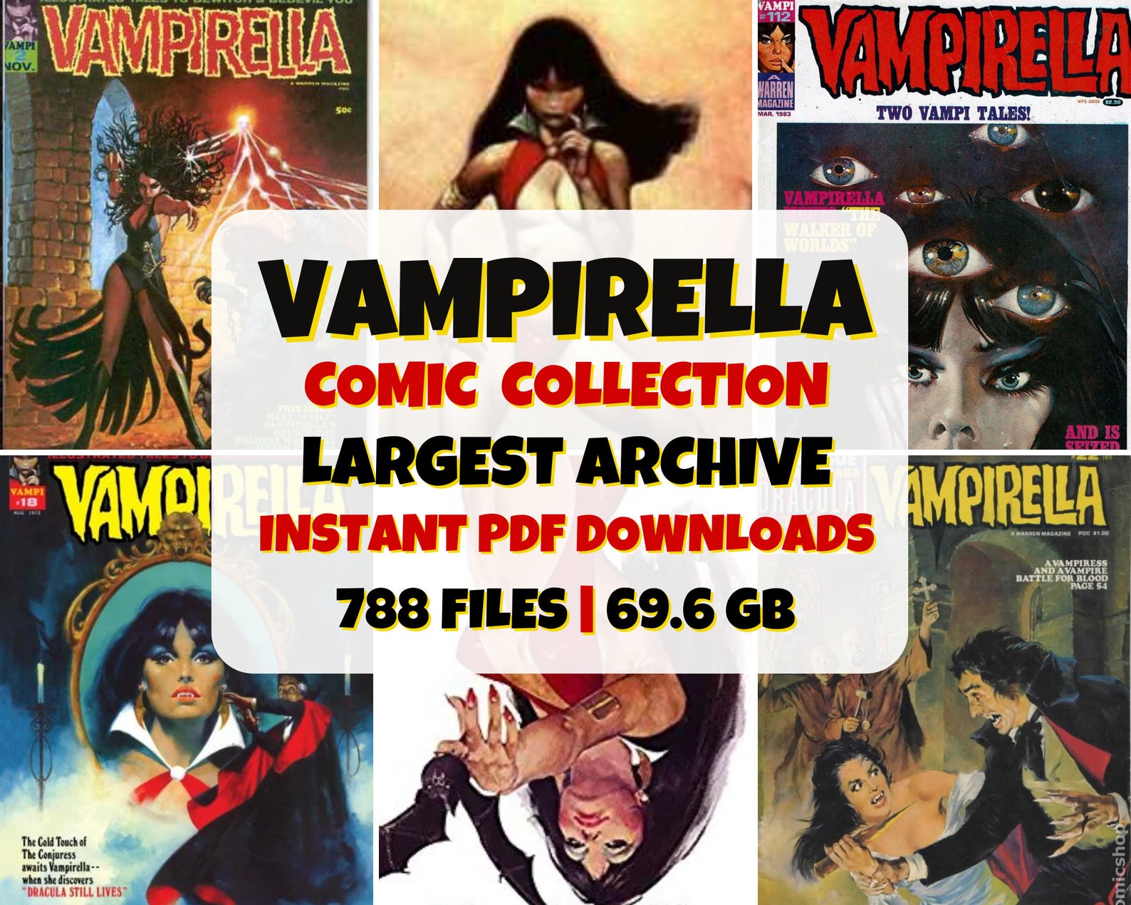 Vampirella Digital Comic Classic Horror Comics Collection Digitized ...