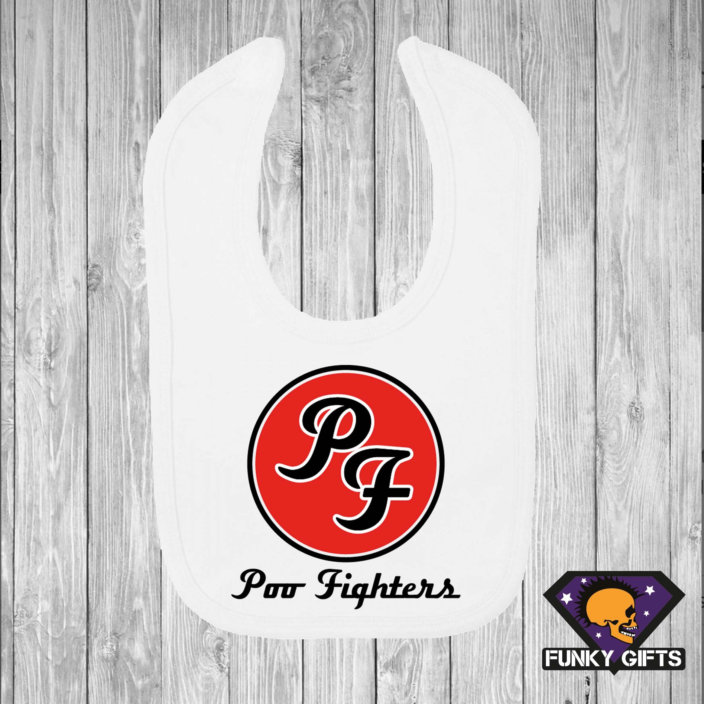 Poo Fighters Baby Bib - Etsy UK