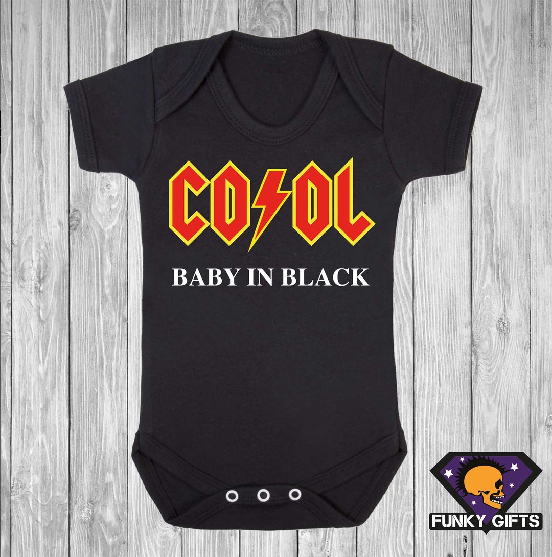 Cool Baby in Black Baby Vest - Etsy