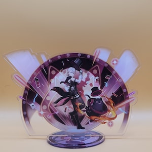 Genshin Impact Lyney Acrylic Standee, Double-sided Pattern Acrylic ...