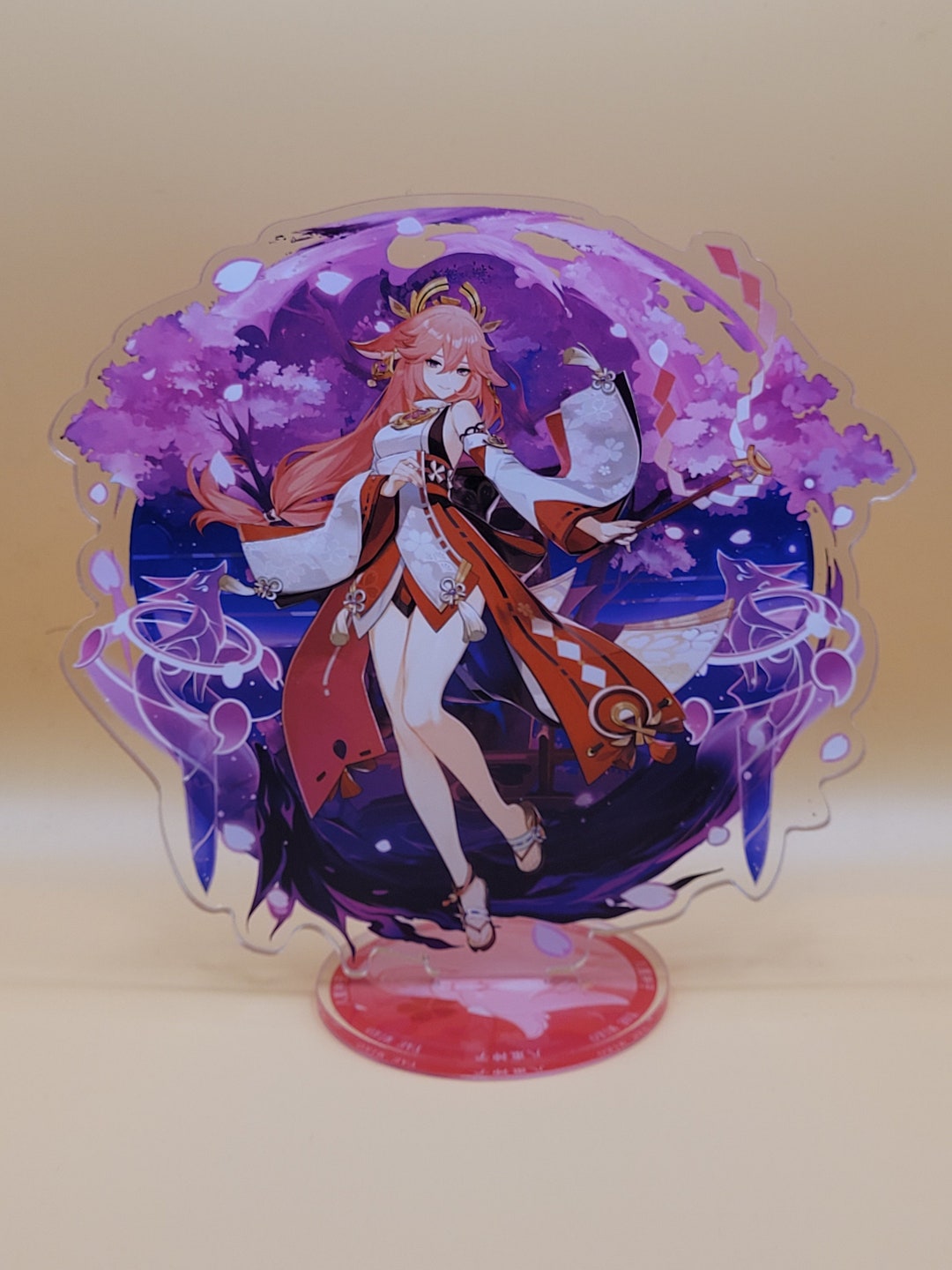 Yae Miko Acrylic Standee: Genshin Impact Desk Decor - Etsy