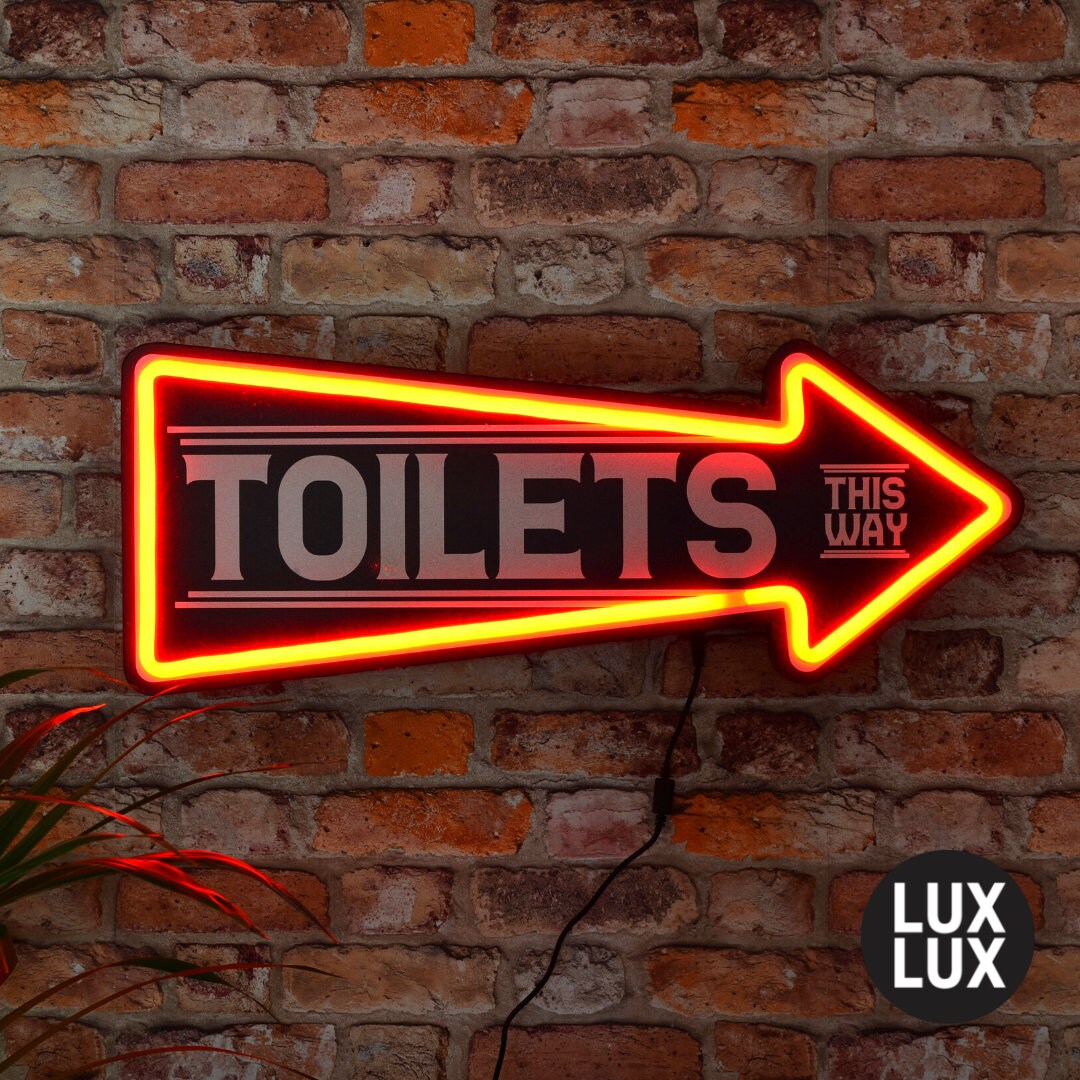 Vintage Neon Sign Led Light Arrow Sign Bar Restaurant Pub Interior - Etsy