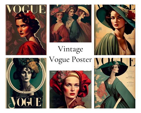 Vintage Couture Magazine Posters