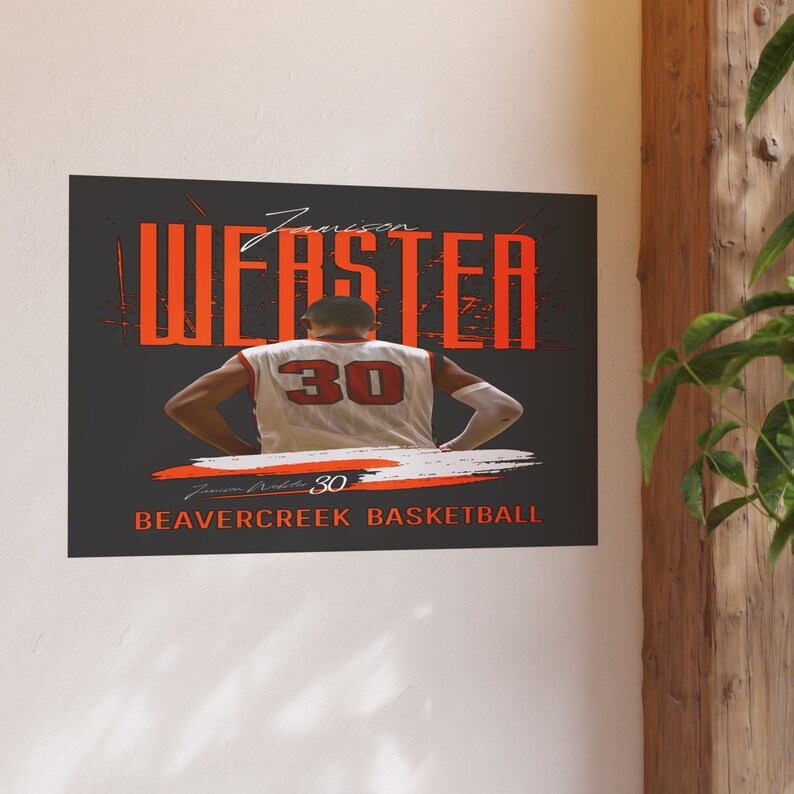 Custom Sports Posters Satin and Archival Matte - Etsy