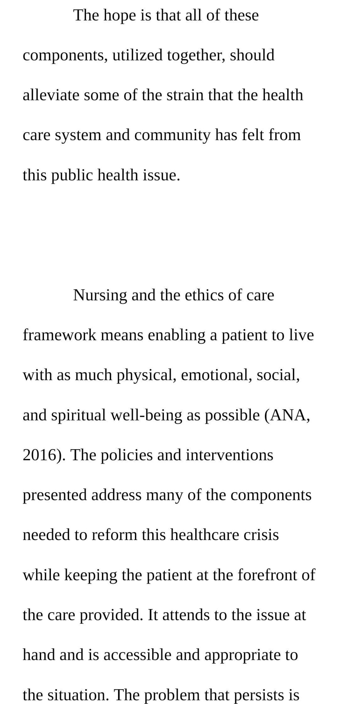 BSN Nursing Paper Template – APA Format Example for High-quality ...