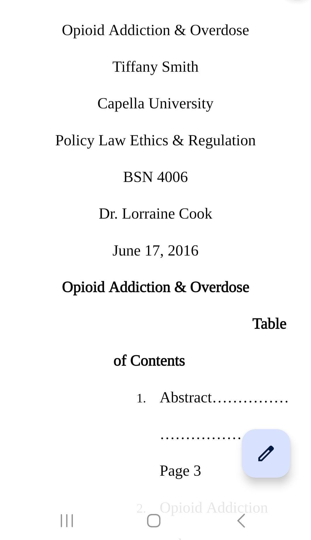 BSN Nursing Paper Template – APA Format Example for High-quality ...