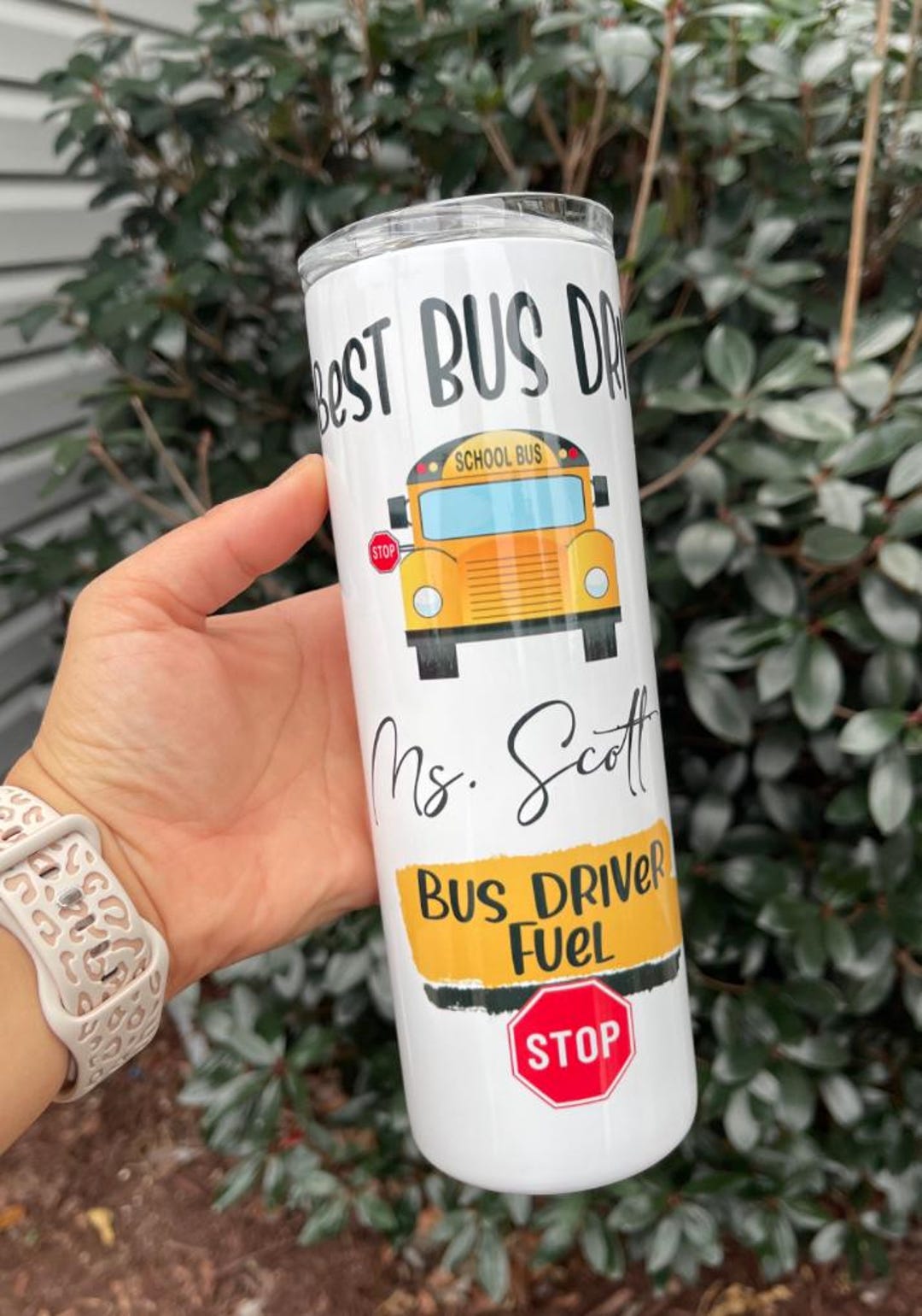 Bus Driver Tumbler, End of the Year Gift, Teacher, Bus Driver, Bus ...