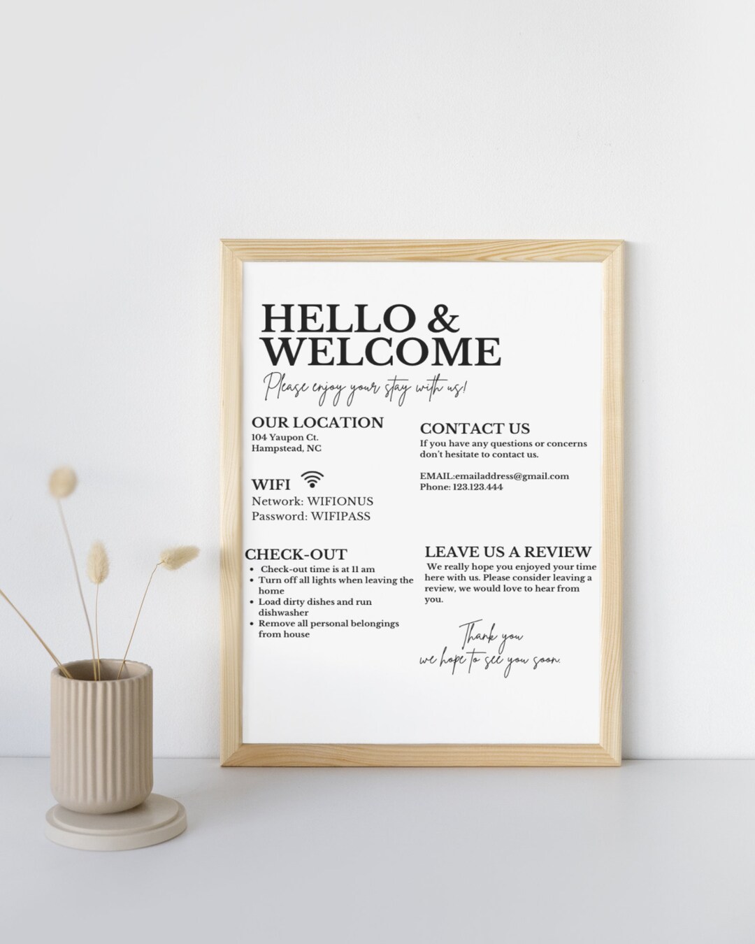Welcome Sign Airbnb, Airbnb Welcome Sign, Airbnb Signs, Welcome Sign ...