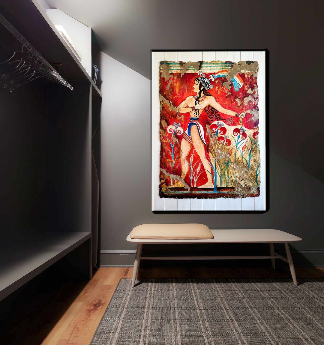 Metamorfon Fresco From Knossos, Crete, Greece, the Prince, Minoan ...