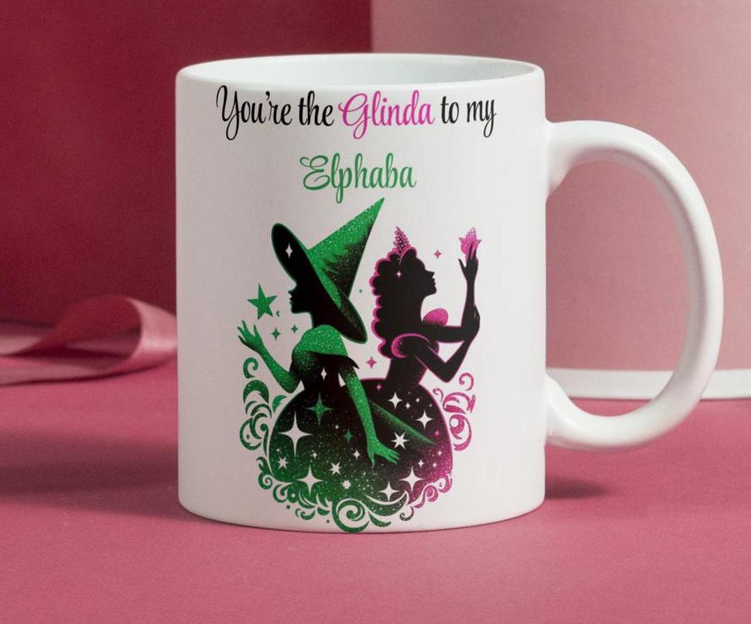 Wicked the Musical Mug | Glinda & Elphaba Friendship Gift | Theatre ...