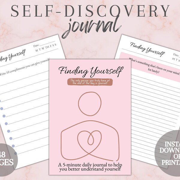 Self Discovery Journal Printable - Etsy