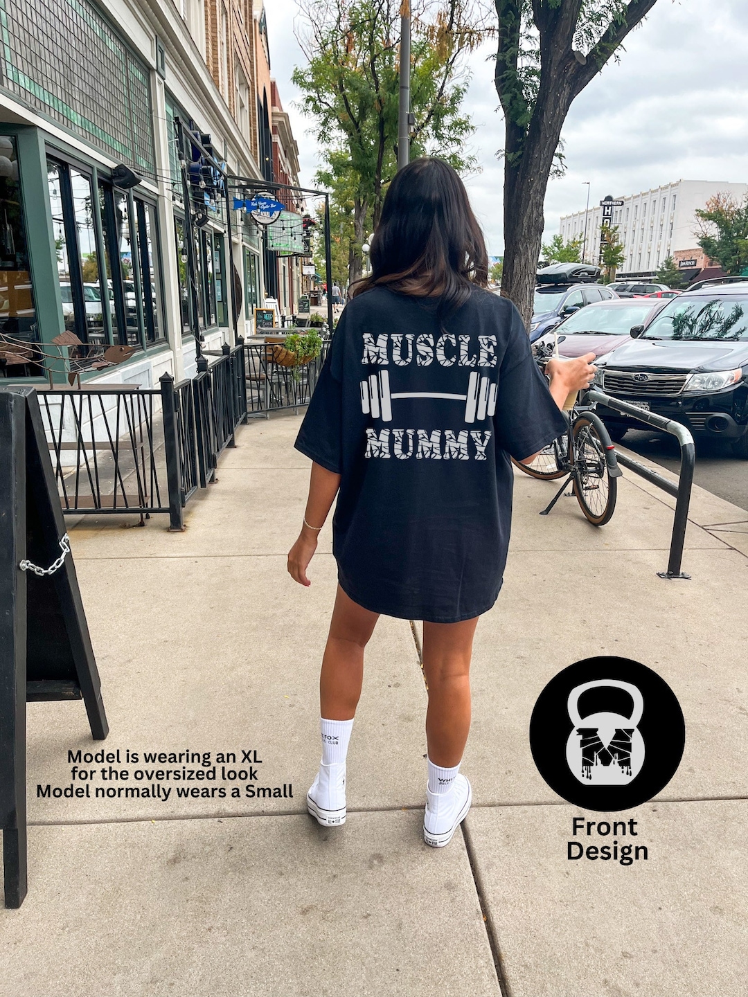 Muscle Mummy Oversized Pump Cover, Funny Halloween Gym Shirt, Barbell ...