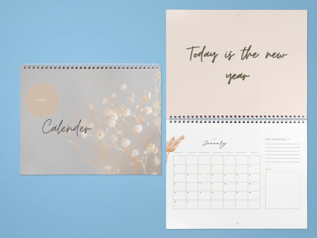 Minimalistic Wall Calendar - Etsy