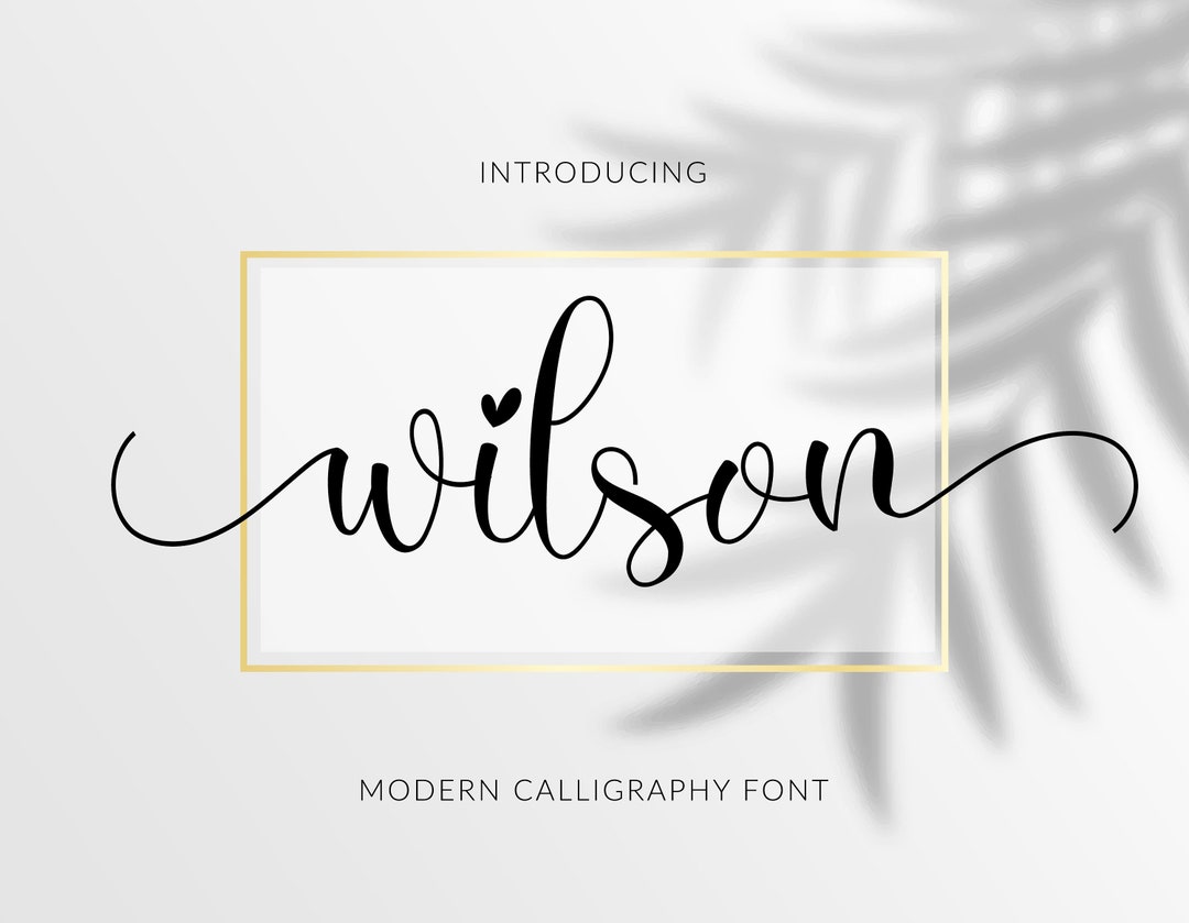 Wedding Font With Tails Cursive Font Otf Calligraphy Font Cut - Etsy UK