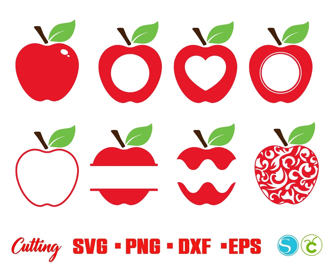 Apple SVG Bundle, Apples Svg Fruit Svg Apple Png, Apple Cricut Svg ...