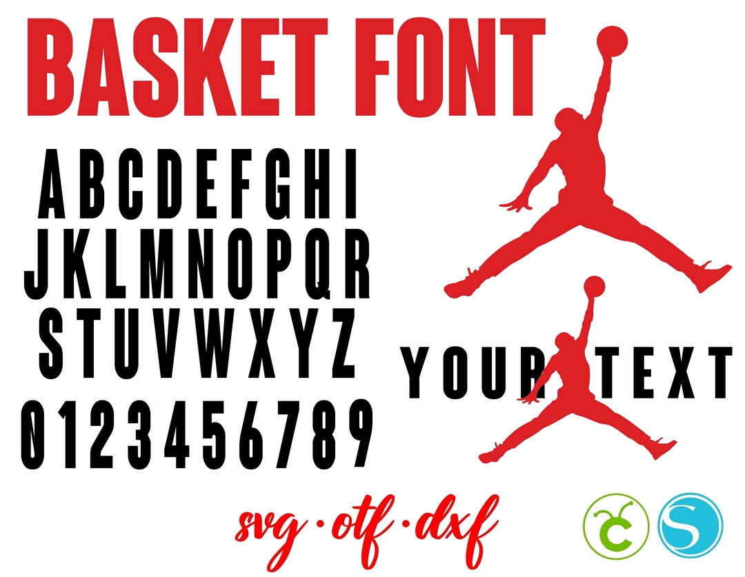 Letras de baloncesto SVG Cricut, fuente de baloncesto OTF, fuente ...