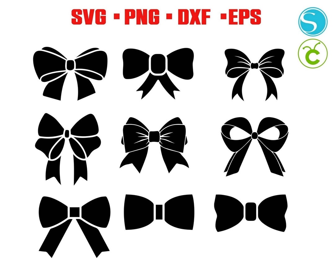 Bows SVG Bundle, Bows Vector SVG Cricut, Bow Cricut Svg, Bows PNG ...