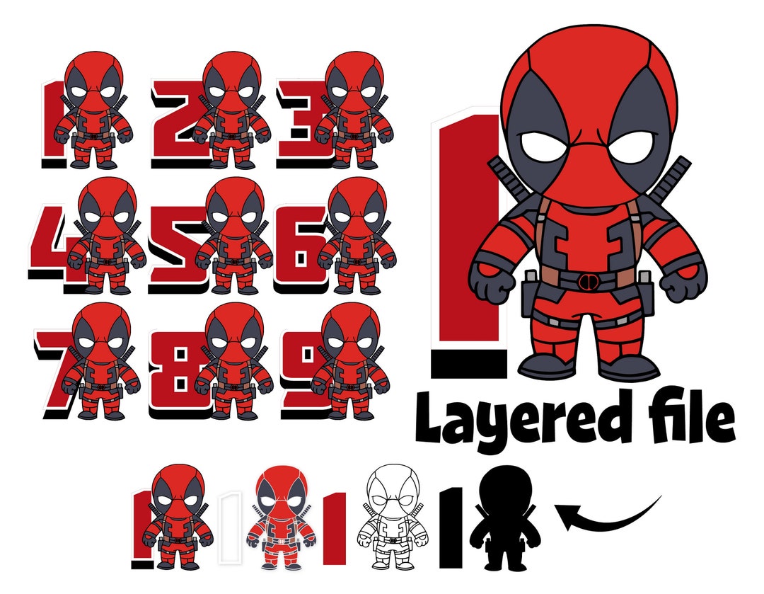 Baby Superhero Svg Birthday Numbers PNG Superhero SVG Numbers SVG ...