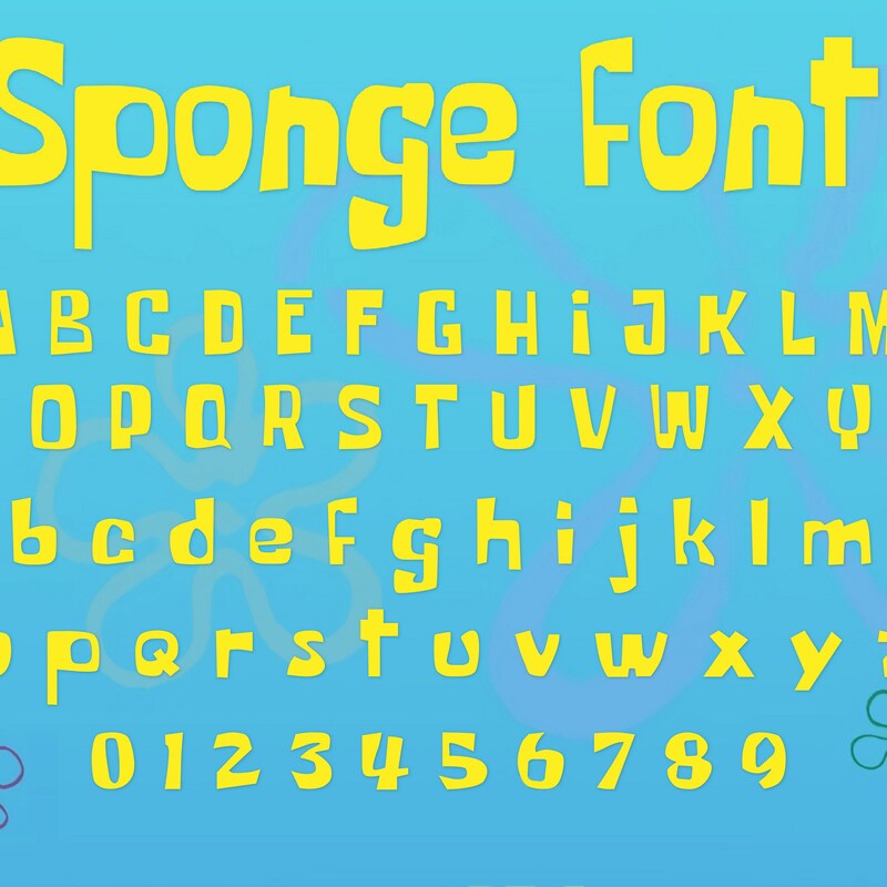 Sponge With Letters - Etsy