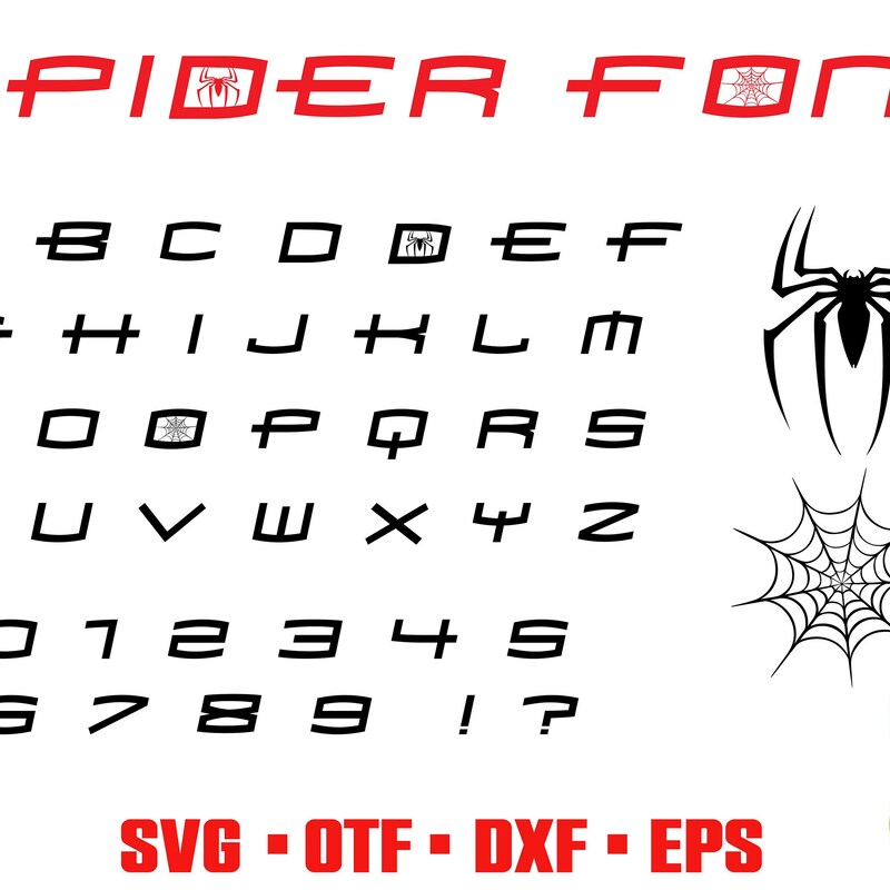 Spiderman Letters - Etsy