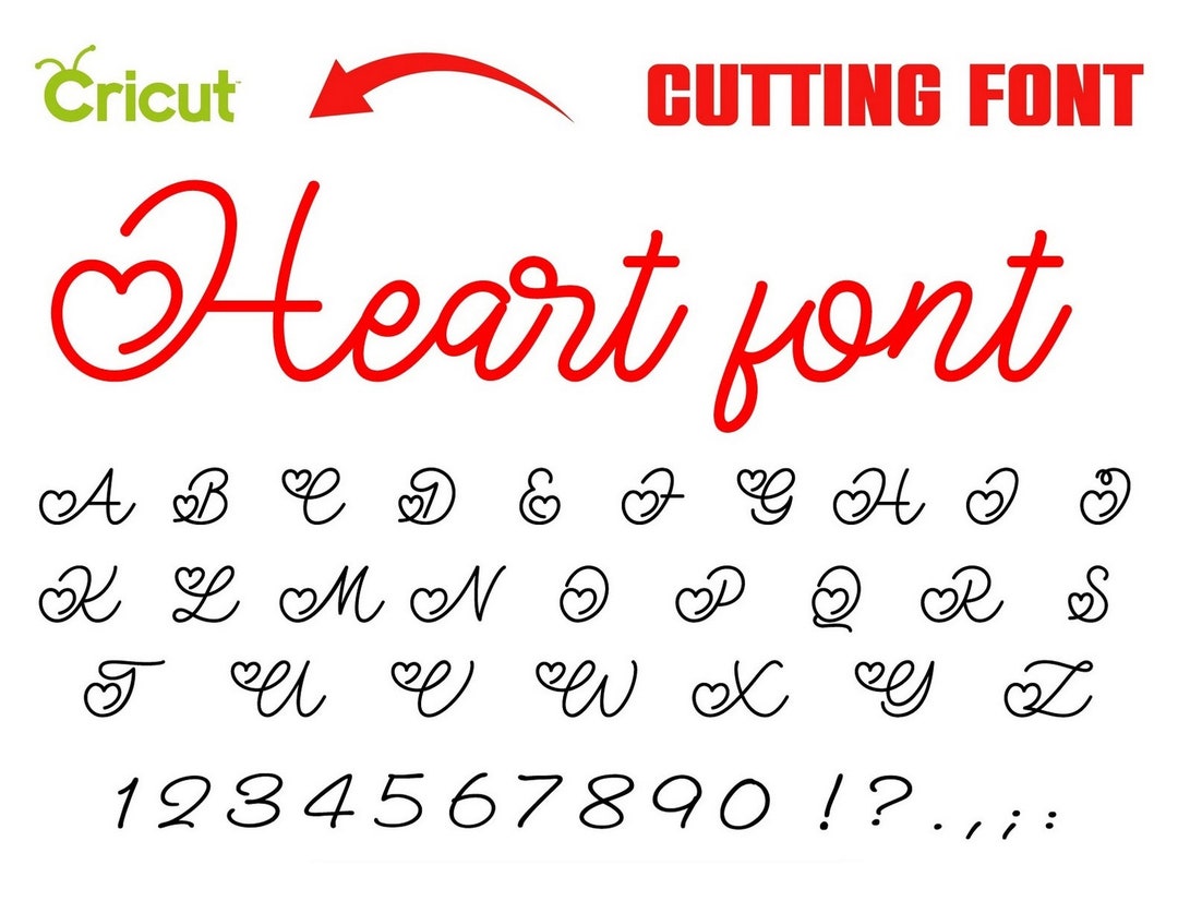 Valentine’s Font Otf Heart Love Font SVG Alphabet Wedding Font SVG ...