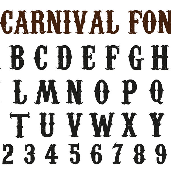 Carnival Letters - Etsy