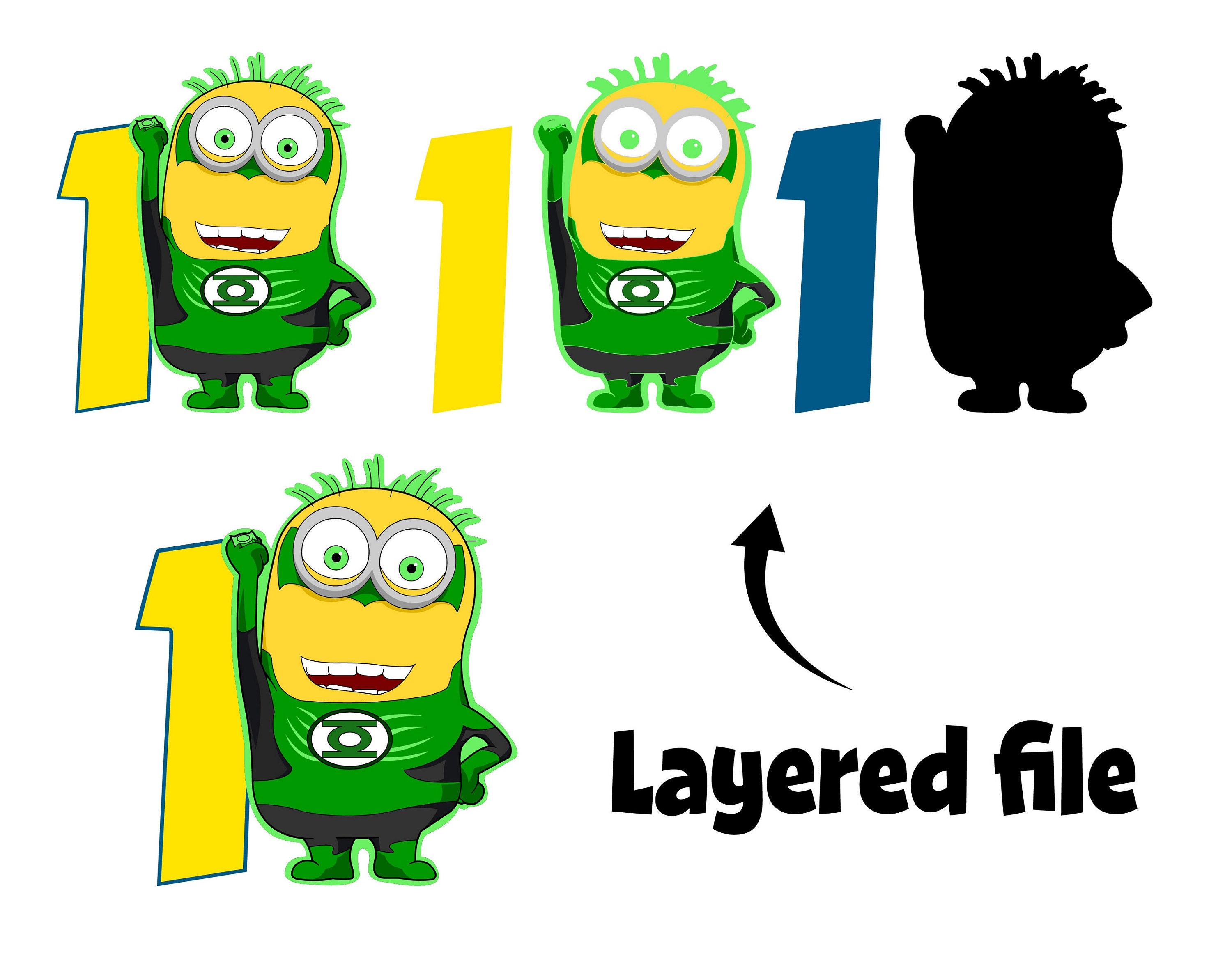 Minions Svg Números de cumpleaños Png Imprimir números Svg - Etsy México