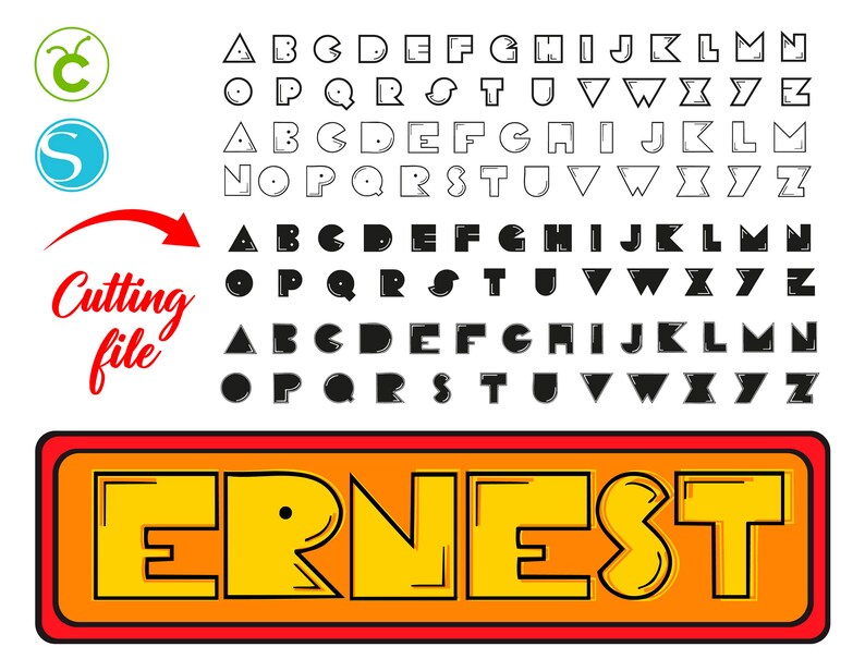 Arcade Game Letters SVG Cricut Arcade Game Font OTF Gamer Font - Etsy