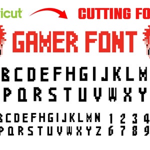 Gamer Letters SVG File for Cricut Svg Face Ralph Font Svg Cut Vector ...