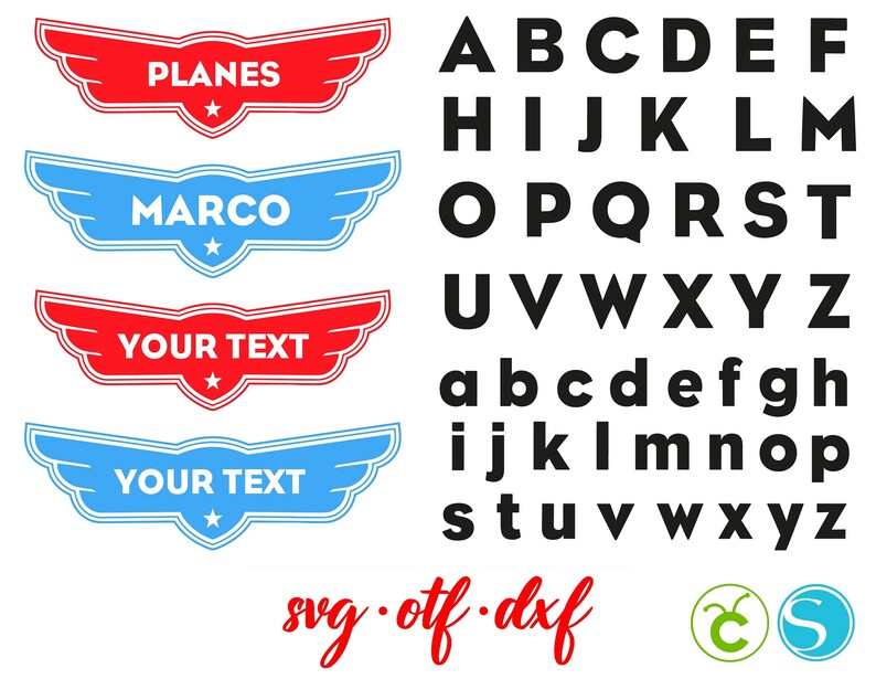 Planes Letters SVG Planes Font Otf Planes Svg Logo Planes - Etsy