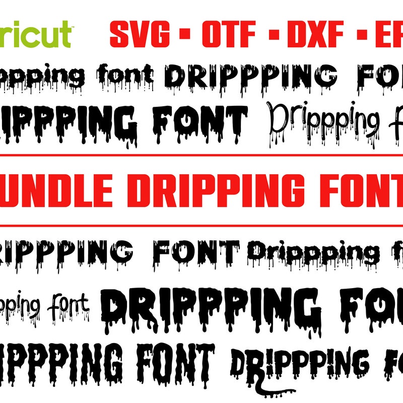 Dripping Letters - Etsy