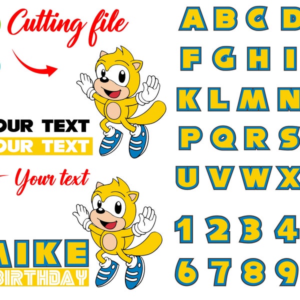 Sonic Letters Font - Etsy