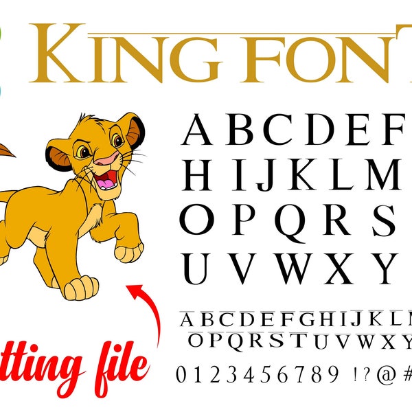Lion King Letters - Etsy UK