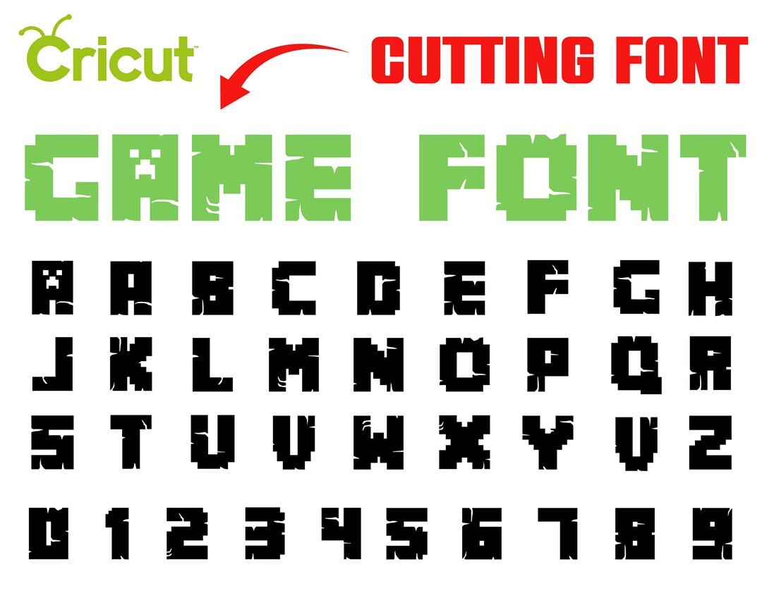 Gamer Svg Letters Cricut Font Svg Game Font OTF Baby Font Letters Svg ...