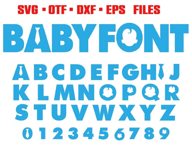 Fuente Baby Boy Otf Baby Font SVG Cricut Baby svg Letras Boss - Etsy España