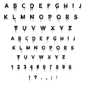 Dripping Fonts Bundle, Dripping Font, Letters SVG Cricut, Blood ...